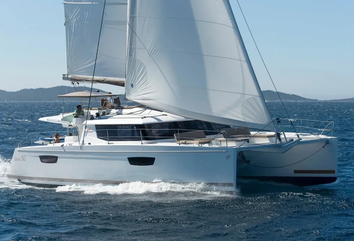 Luxurious catamaran SABA 50 for fishing on Seychelles - Boombastic Charters